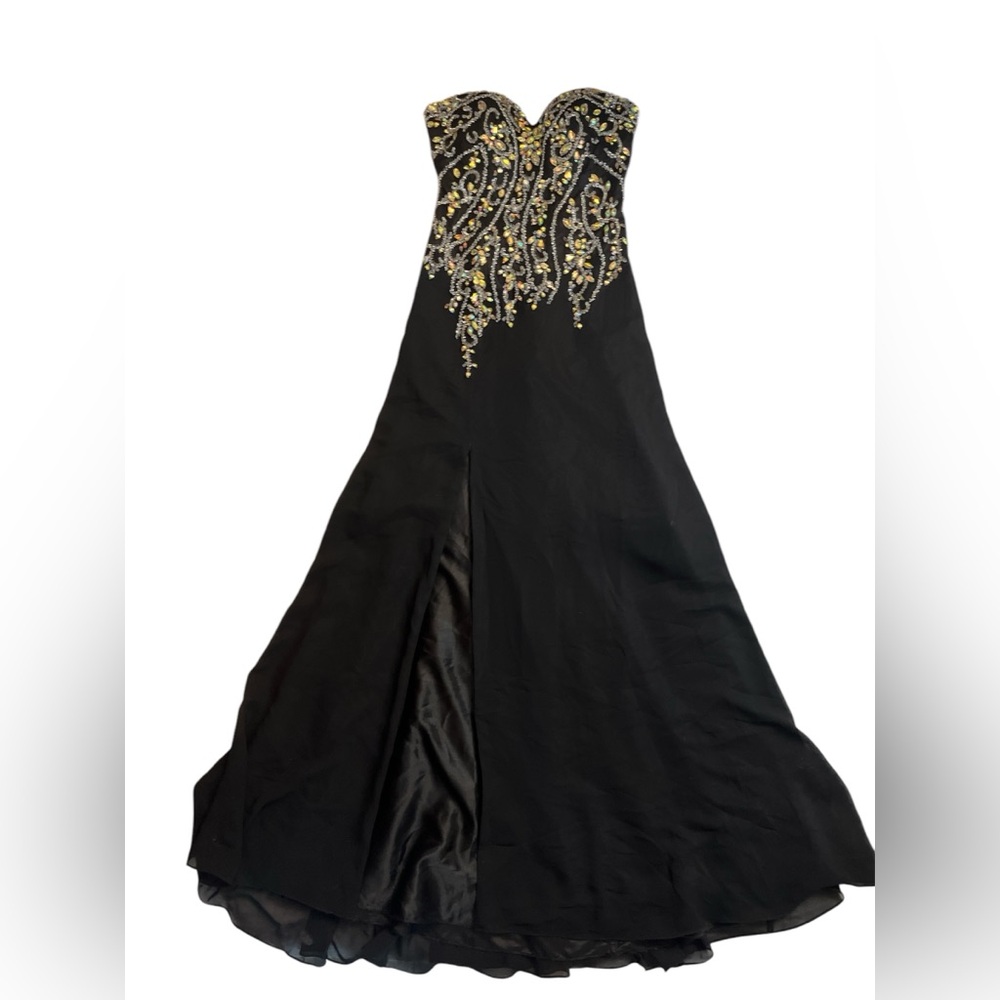 Milano Formals Mermaid Chiffon Beaded Prom Dresses - Gem